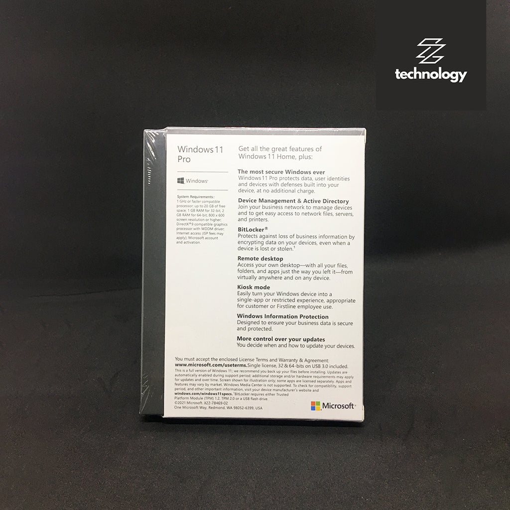 Windows 11 Professional 32/64 Bit Full Product Package – Ztechnology IT ...