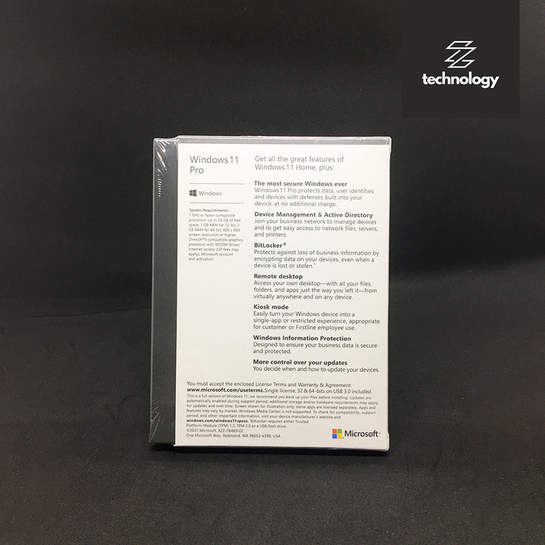 Windows 11 Professional 32/64 Bit Full Product Package – Ztechnology IT ...